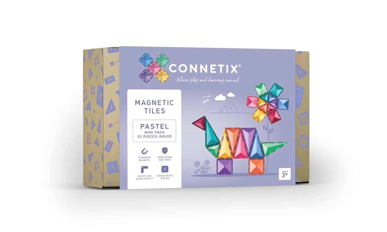 Connetix Pastel Mini Pack – 32 delig – Pim’s Olifant webshop